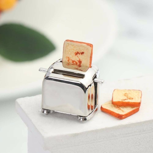 Cookware Bread Toast Machine Doll Mini Kitchen Toy 1:12 Miniature ...