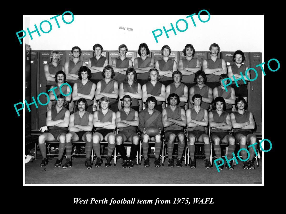 OLD 8x6 HISTORICAL PHOTO OF THE 1975 WEST PERTH FC TEAM WAFL | eBay ...