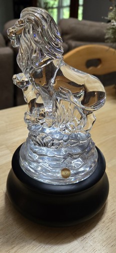 SFMB Crystal THE LION KING Glass MUFASA & SIMBA Cub FIGURINE 6" Tall | eBay