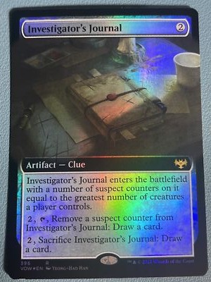 MTG Investigator's Journal (Extended Art) Foil Innistrad VOW NM | eBay