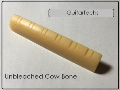 MusicianAtHeart UNBLEACHED Bone Nut for 12 String Guitar UNIVERSAL FIT ...