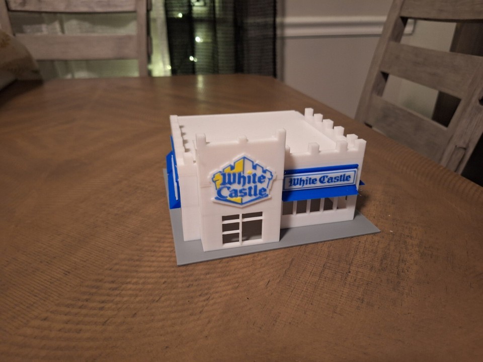 N Scale White Castle Model Building Fast Food Restaurant 3D Printed | eBay