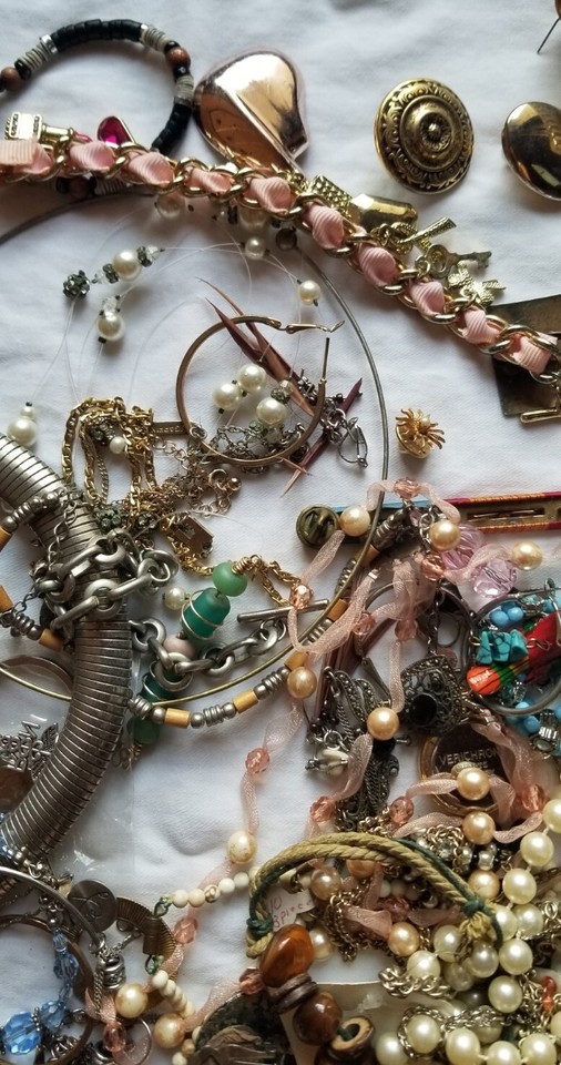 Vintage - Fashion Mix Jewelry 3.5 pounds wearable junk drawer | eBay