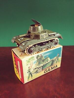 GAMA #634 Tin Wind-up Panzer Tank with Sparks w/ Or. Box | eBay