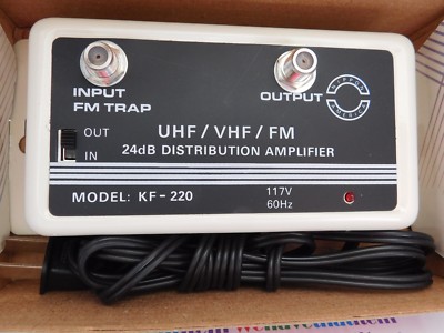 UHF/VHF/FM AMPLIFIER / 24dB DISTRIBUTION / KF-220 / 1 PIECE (qzty) | eBay