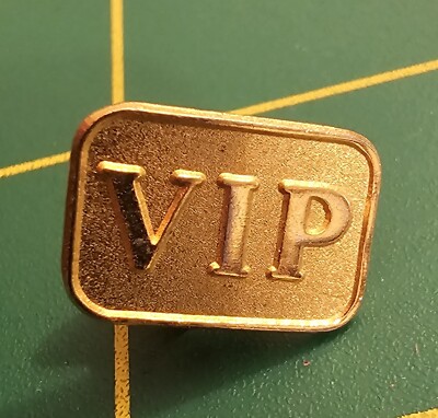 Vintage Gold Tone VIP, Very Important Person Team Corporate Lapel Pin ...