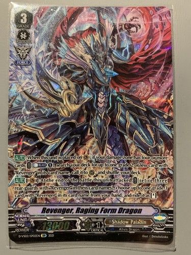 CARDFIGHT VANGUARD REVENGER RAGING FORM DRAGON (SHADOW PALADIN) D-VS02 ...