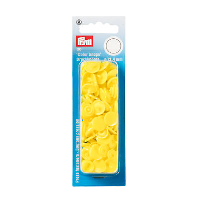 Prym Non Sew Colour Snaps 12.4mm Light Yellow | eBay Australia