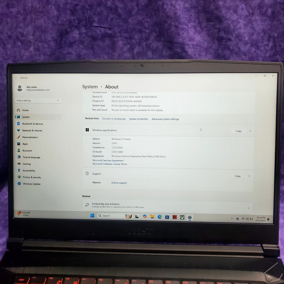 💥MINT💥MSI MS-16W2 GF65 THIN 10UE i5 15.6' 24GB RAM 1TB SSD 💥UPGRADED ...