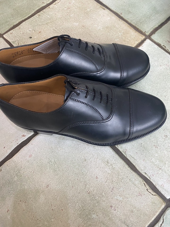 BRITISH MILITARY BLACK LEATHER PARADE SHOES BRAND NEW WITH TOE CAPS NEW ...