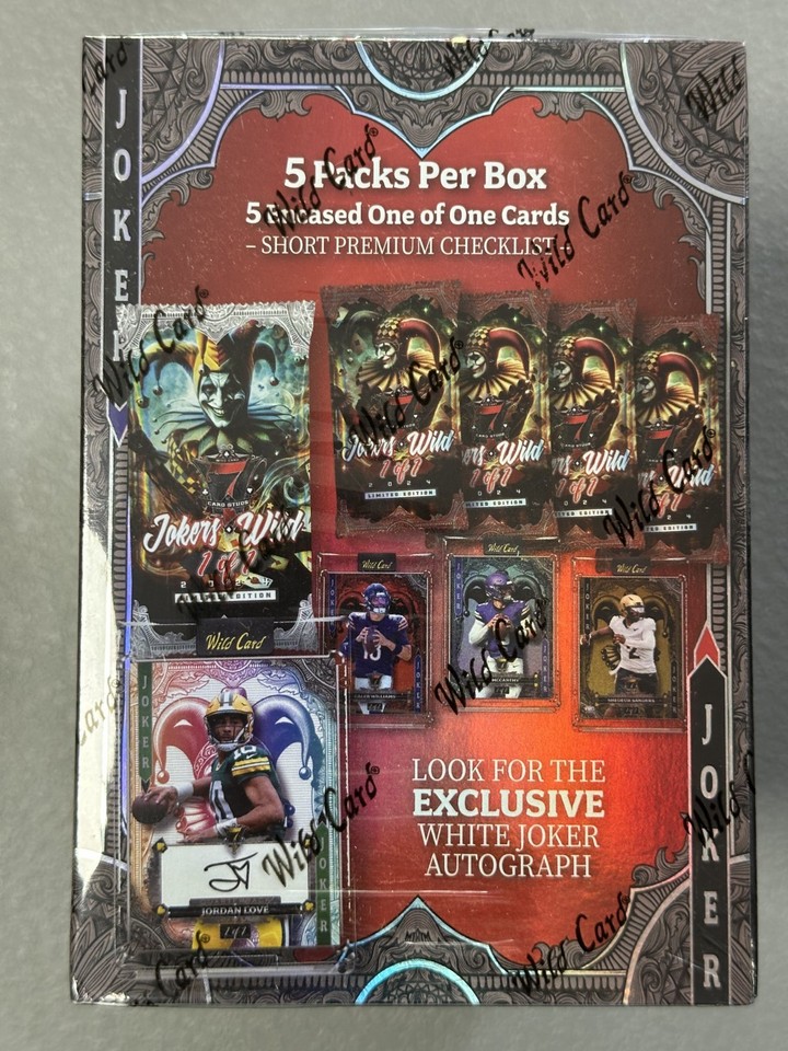 LOT of (4) 2024 Wild Card 7 Card Studs Jokers Wild Hobby Jumbo Boxes Sealed | eBay