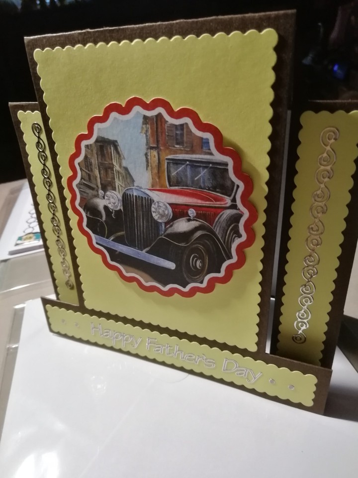 Handmade Fathers Day card, unique, stylish and made with care, easel ...