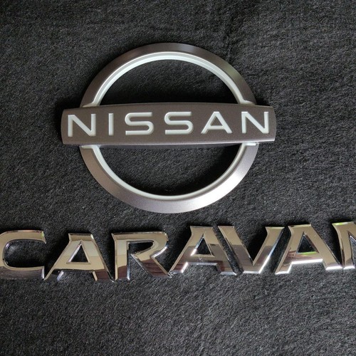 [Import duties included] Nissan Caravan Logo Emblem Chrome 13.5x11cm ...
