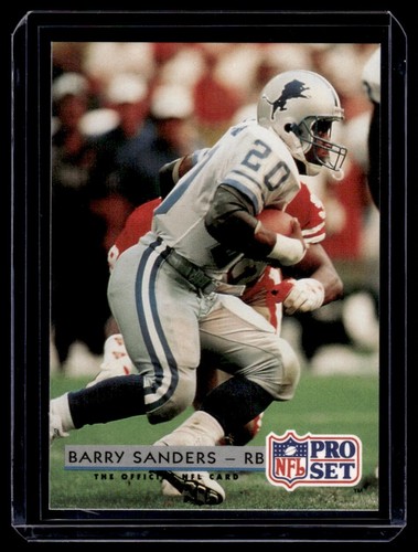1992 Pro Set Barry Sanders Detroit Lions #169 | eBay