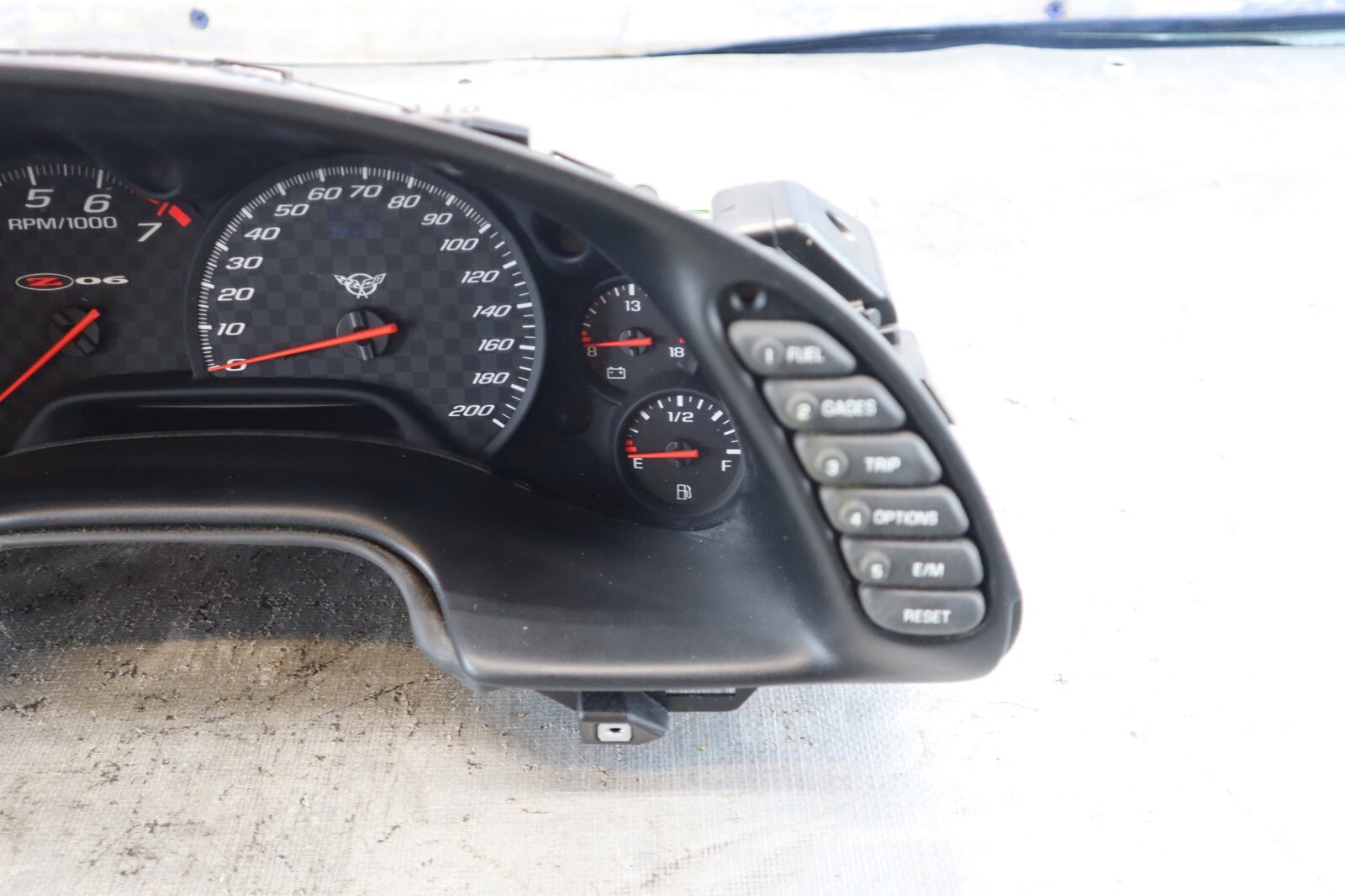 2001 CHEVROLET CORVETTE Z06 C5 LS6 5.7L OEM INSTRUMENT GAUGE CLUSTER 18 ...