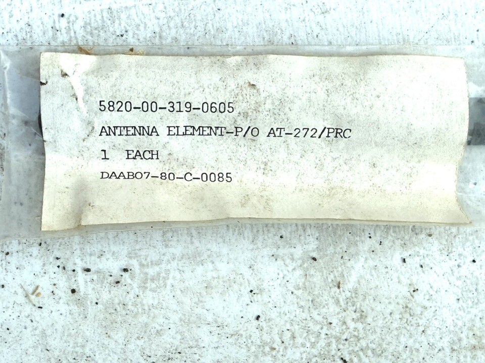 PRC 8 PRC 9 PRC 10 Army Manpack Radio NOS AT-272A/PRC Antenna | eBay