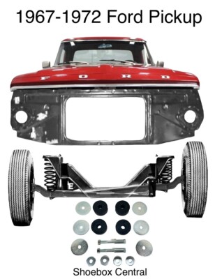 1967-1972 Ford Pickup Truck Radiator Core Support to Frame Hardware Pad ...