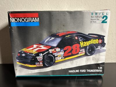 Monogram 1:24 NASCAR Model Kit Davey Allison #28 Havoline Ford ...