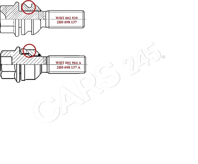 Genuine VW Amarok Campmobile Typ2 Transp. LT Wheel Bolt WHT002529 for ...