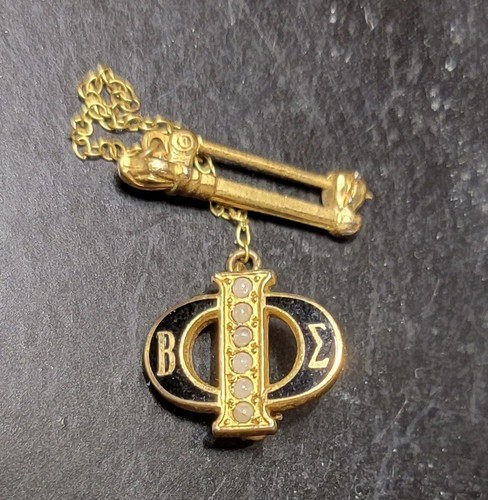 Vintage BETA SIGMA PHI Enamel SORORITY Pledge Pin PINBACK | eBay