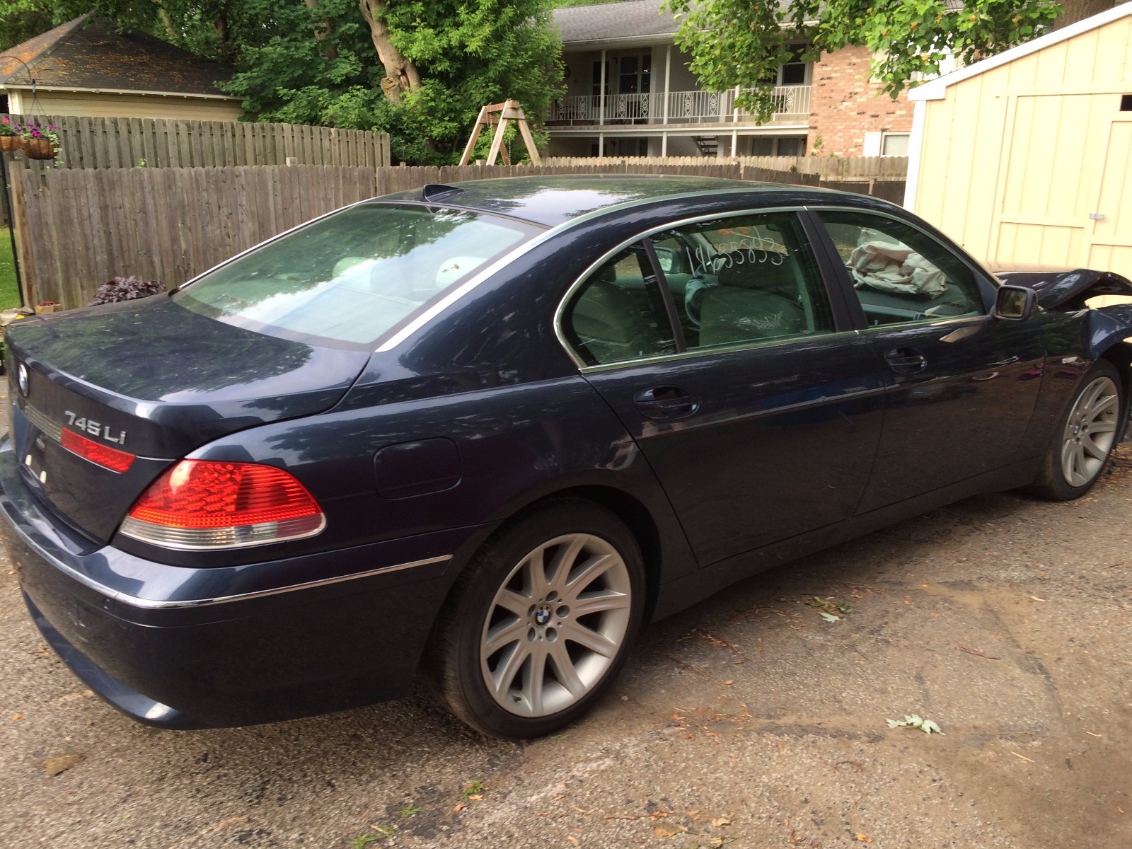02-08 BMW E65 E66 745i 750i Rear Trunk Battery Positive Cable Genuine ...