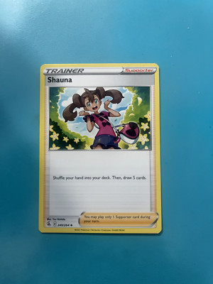 Pokémon Fusion Strike Trainer Shauna 240/264 - 1 Card + Free Protector ...