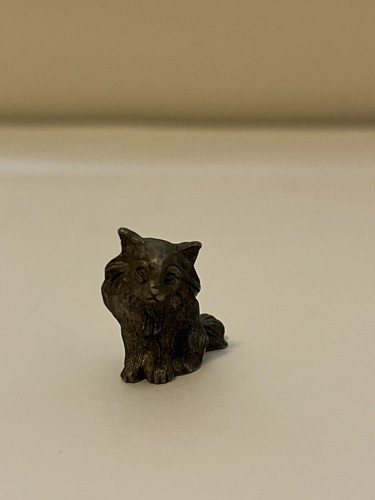 Vintage Spoontiques Solid Pewter Fox Cat Lynx Wild Animal Figurine 1 ...
