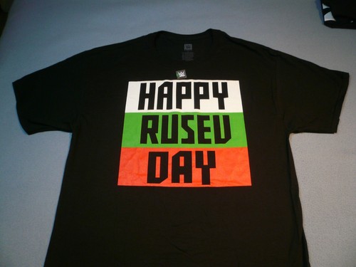 WWE Rusev "Happy Rusev Day" BRAND NEW t-shirt NWOT Wrestling Handsome ...