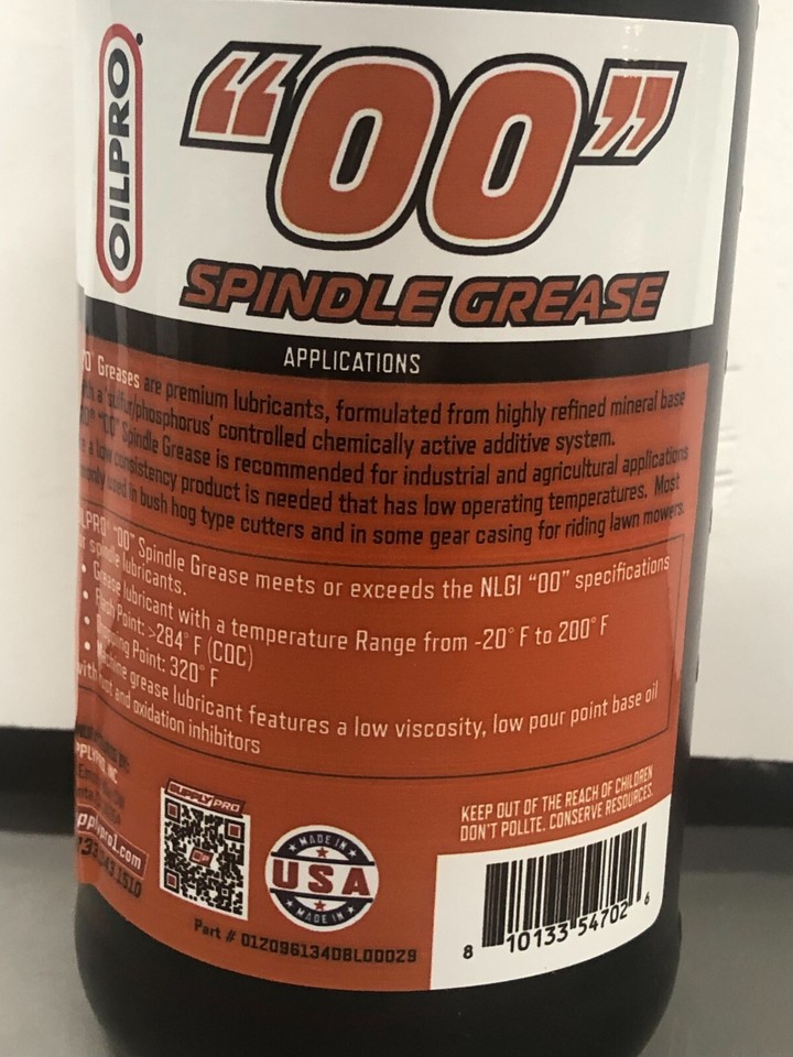One Quart "00" Grade Pourable Grease / Gear Lube for Gearboxes and ...