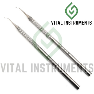2 Pcs Cavity Finder Dental Explorer 4.25" Single Ended Durable Tips ...