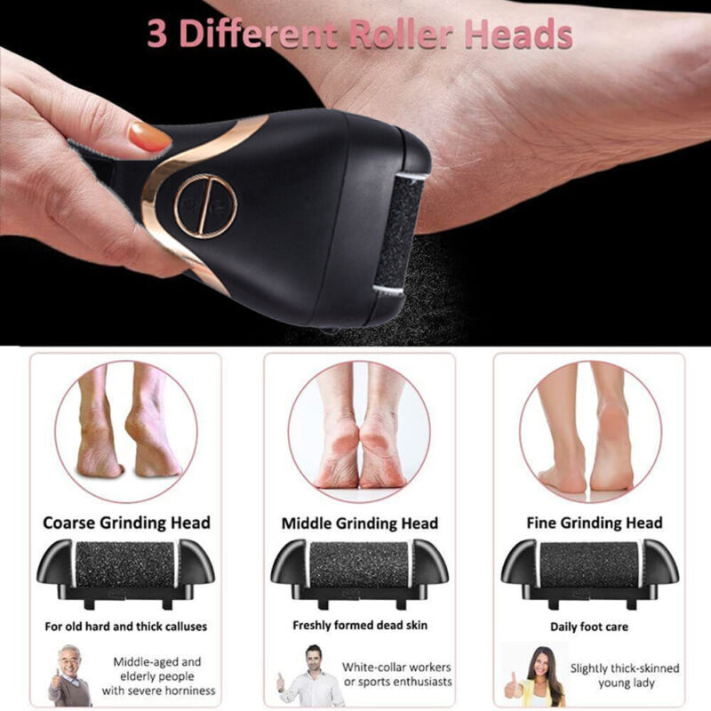 Electric Foot File Waterproof Hard Skin Remover Feet Pedicure Set ...