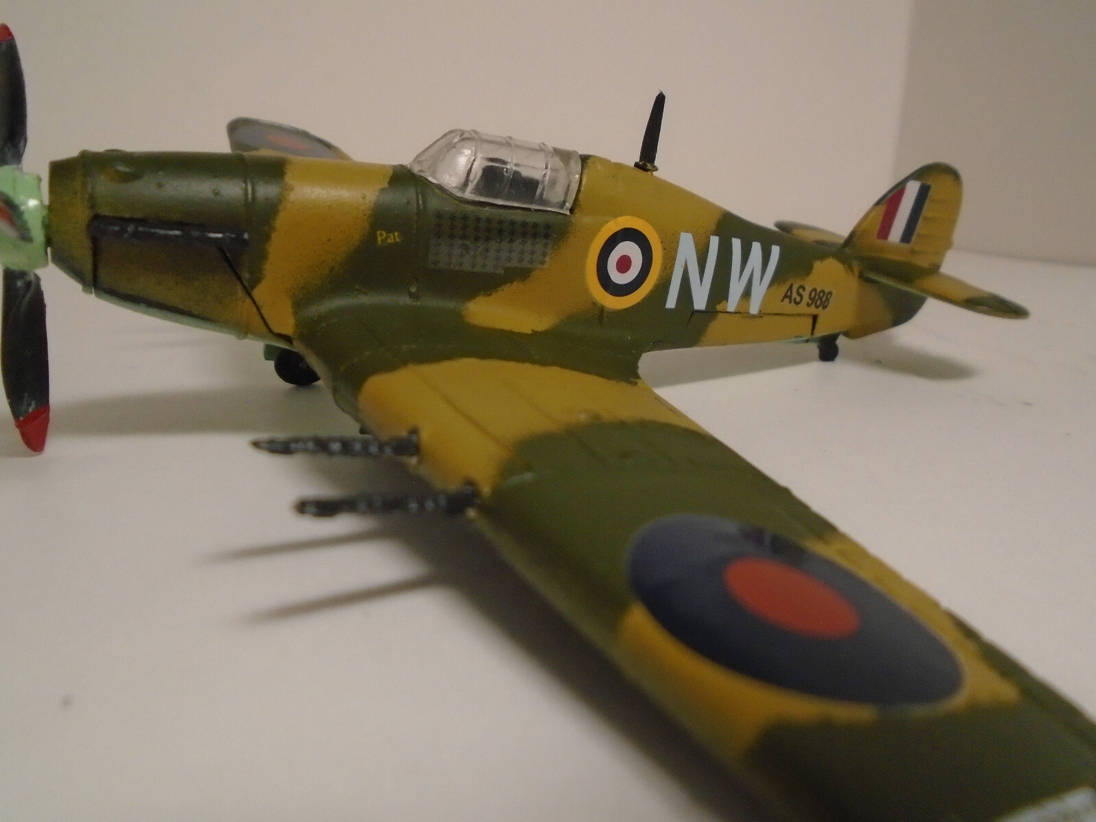 Dinky Toys 718 RAF TOP ACE "PAT" PATTLE'S HAWKER HURRICANE CUSTOM ...