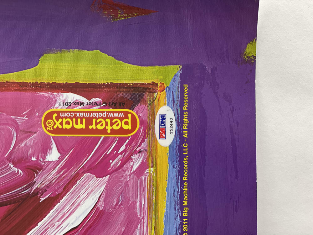 PETER MAX & TAYLOR SWIFT SIGNED AUTOGRAPH LIMITED EDITION TAYLOR SWIFT ...