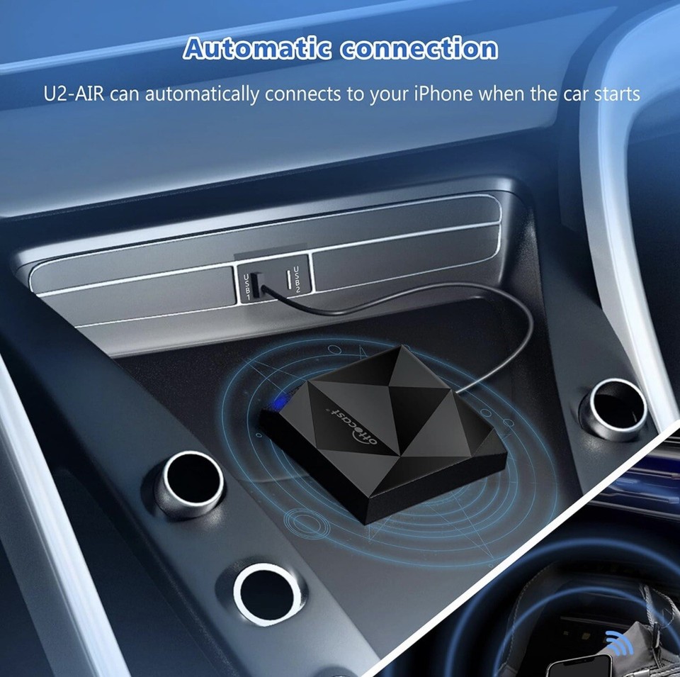 Wireless CarPlay Adapter U2-AIR for iPhone iOS10+ and OEM Wired CarPlay Auto | eBay