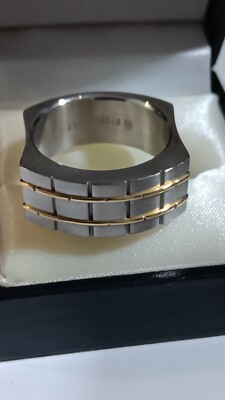 Dolan Bullock 18k Gold Stainless Steel MODERN PARIS COLLECTION Size 10 ...