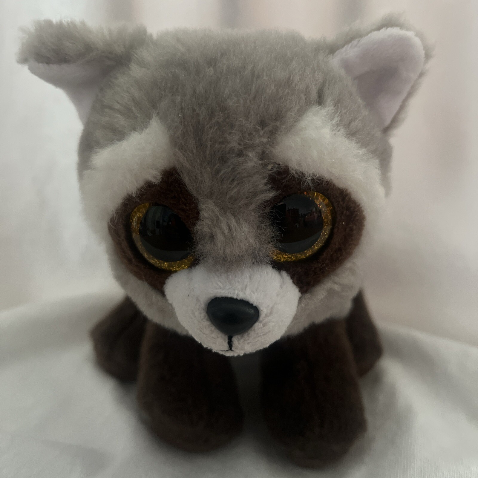 TY Beanie Baby Boos BANDIT THE GREY RACCOON Authentic Plush Stuffed toy ...