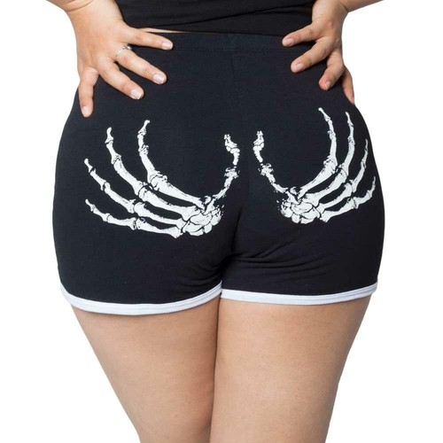 Kreepsville 666 Skeleton Hand Creepy Goth Emo Womens Running Lounge ...