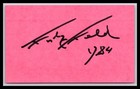 Fritz Feld - Actor - 3x5 Card - Signed / Autograph (b) | eBay