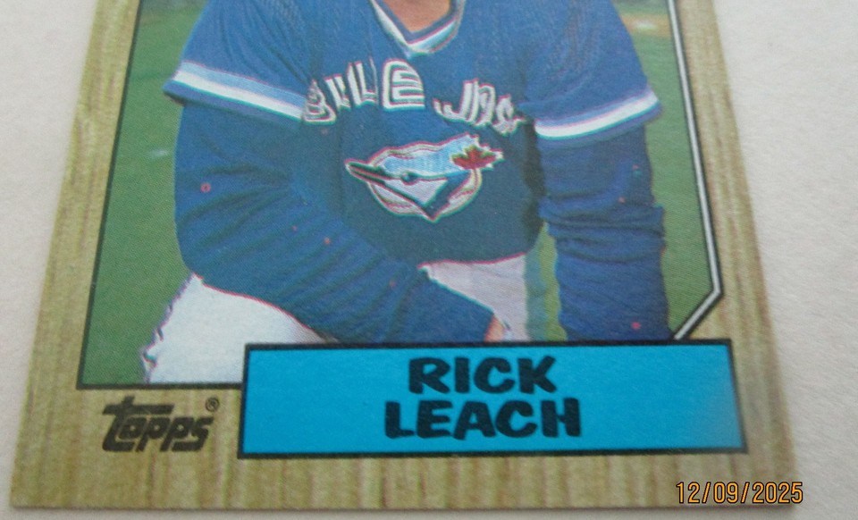 BASEBALL CARD RICK LEACH BLUE JAYS TOPPS #716 ERROR CARD SEE OTHERS | eBay