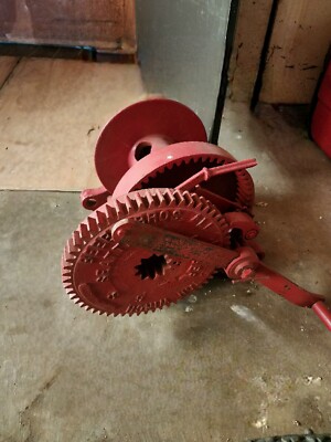 Vintage BB Bros. 5 Ton Hand Crank Cable Winch, All Steel, w/3/8" cable ...