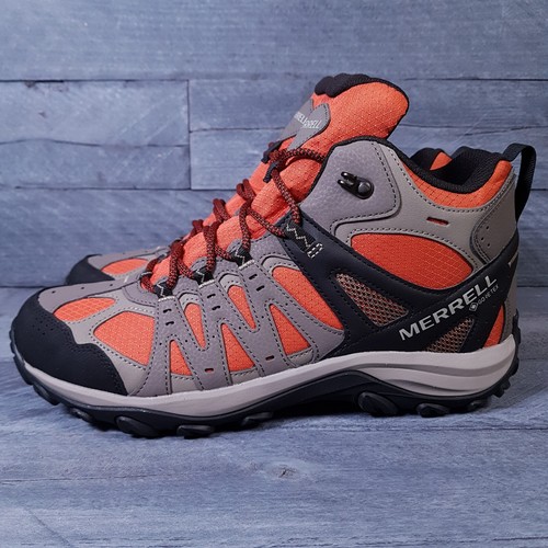 MERRELL Accentor 3 Gore Tex Mid Hiking Boots Mens 14 Brown Orange | eBay