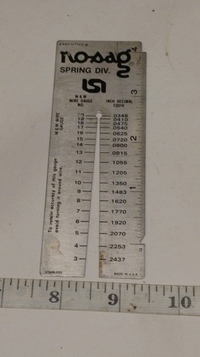 Stainless Steel Wire gauge NO-SAG Spring Products Corp Detroit Michigan ...