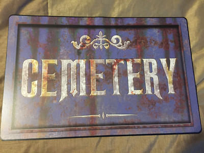 CEMETERY "DISTRESSED" METAL SIGN 17" X 11" - HEAVY DUTY | eBay