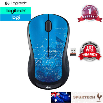 Logitech M325 Wireless Mouse Artist Collection Blue Indigo | eBay Australia