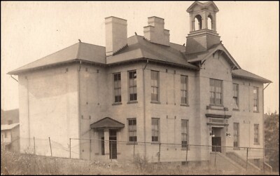 Larimer School Building RPPC Real Photo Postcard AZO c.1918-1930 | eBay