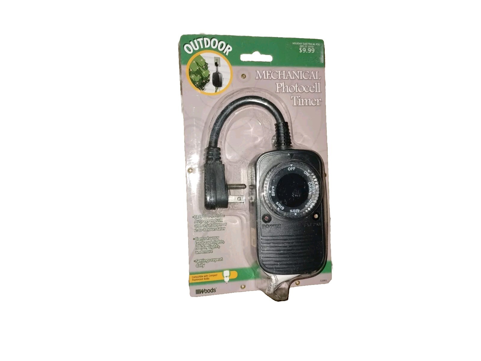 Coleman Cable Outdoor Mechanical Photocell Timer Control Landscape ...