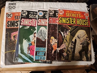 DC SECRETS OF SINISTER HOUSE #12 13 14 15 17 Lot Of 5 Horror Suspense ...
