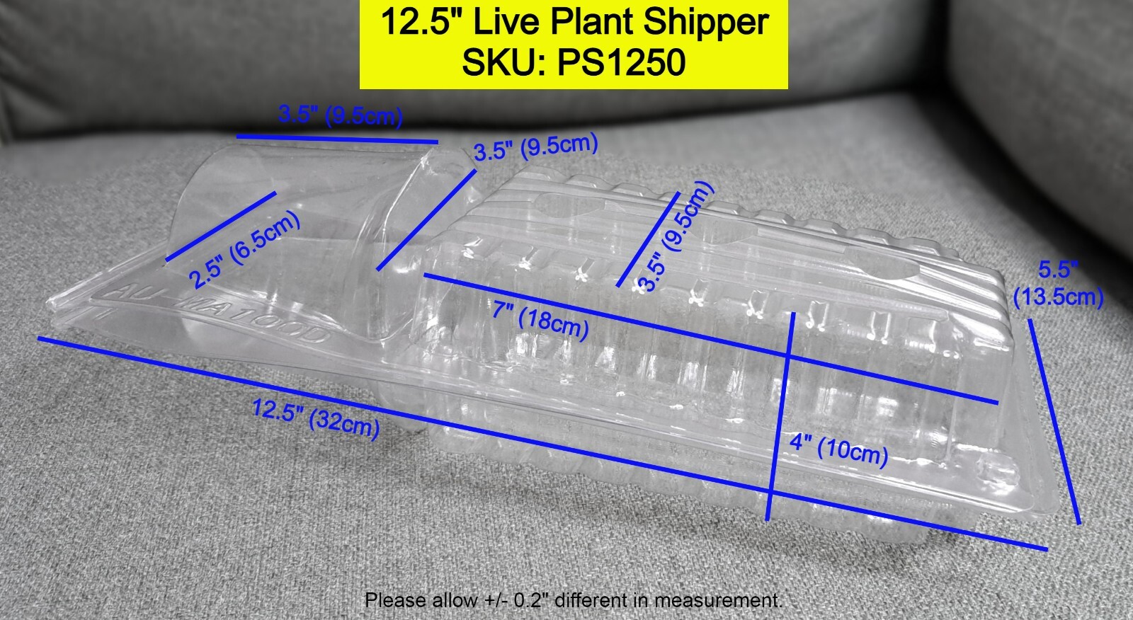 Live Plant Shipper 7 inch Clone Shipping Clamshell Packaging | eBay