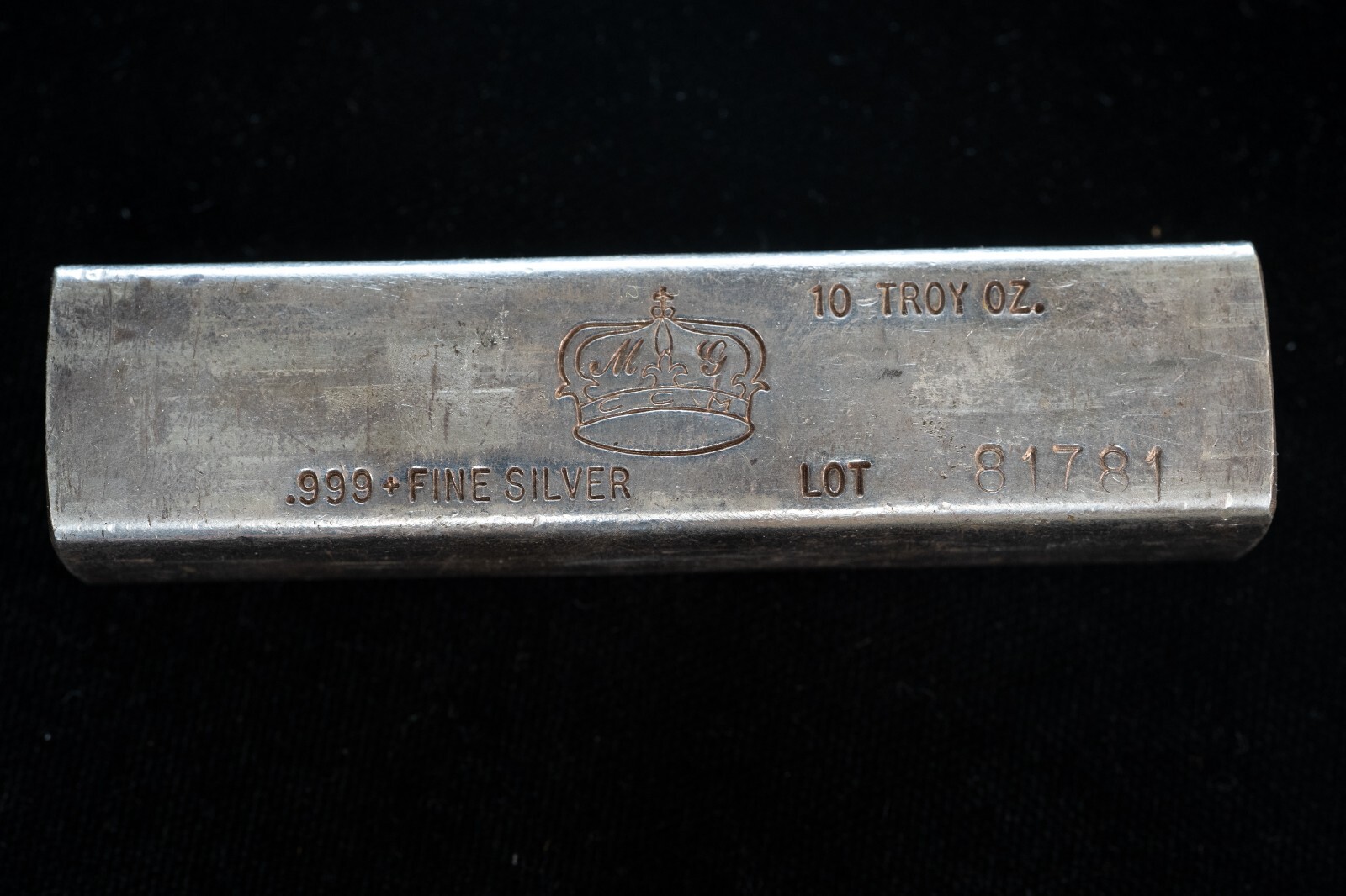 Vintage California Crown Mint 10 oz Kit-Kat Style 10 oz .999 Silver Bar ...