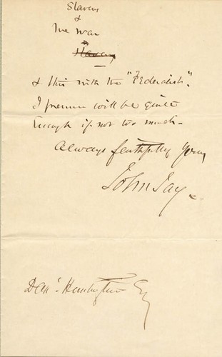 JOHN JAY II - AUTOGRAPH LETTER SIGNED 06/07/1867 | eBay